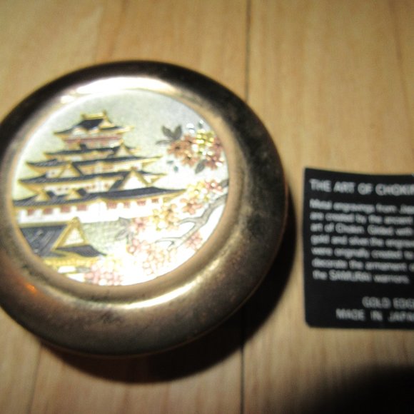 art of chokin | Accents | Vintage Chokin Trinket Boxporcelain24k ...